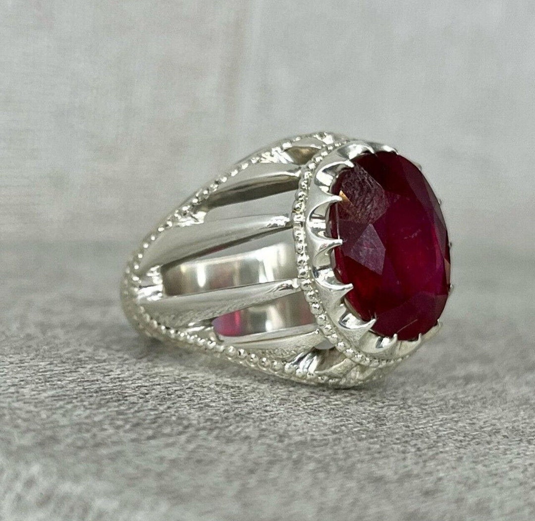 Mozambique Ruby Ring Natural Mozambique Ruby Ring Pigeon Blood Red Ruby ...