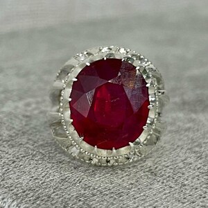 Mozambique Ruby Ring Natural Mozambique Ruby Ring Pigeon Blood Red Ruby ...