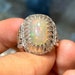 White Fire Water Opal Ring Ethiopian Fire Water Opal Ring Untreated ...