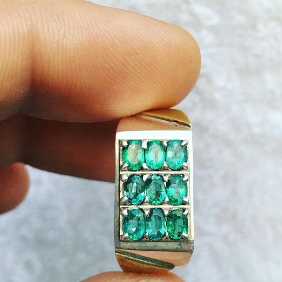 Multi Zambian Emerald Stone Zamurd Stone Sterling Sil… - Gem