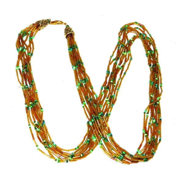 Bugle Beads Necklace - Etsy