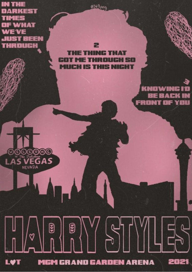Harry Inspired Love on Tour 48 Poster Kit | Printable Wall Art | Room ...