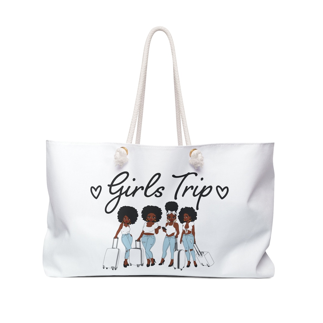 Girls Trip Weekender Bag, Girls Trip Summer Vacation Tote, African ...