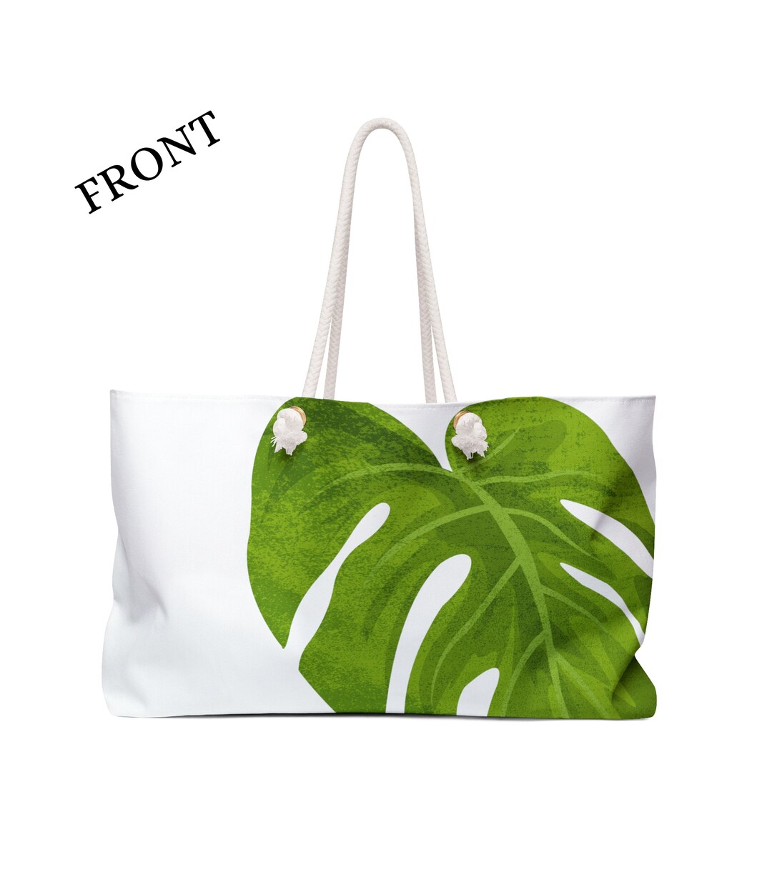 Monstera Leaf Jumbo Weekender Bag, Tropical Plant Themed Weekender Bag ...