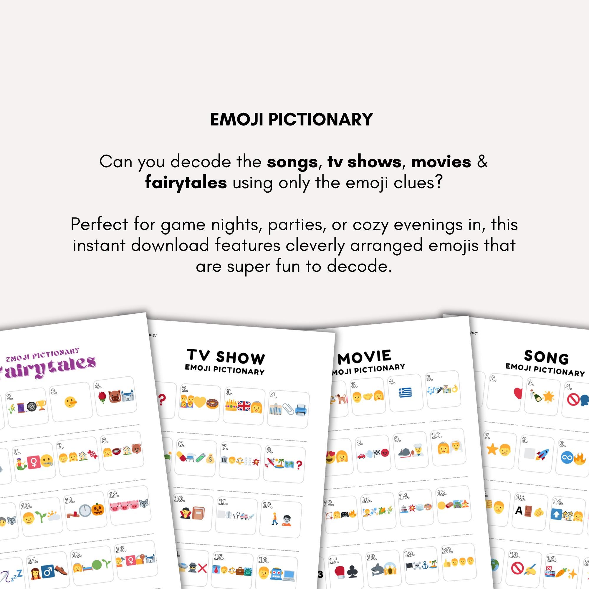 Printable Trivia Quiz Bundle: Family & Party Games (instant Download ...