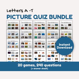 Fun Alphabet Picture Quiz Bundle, Everything Begins With..., Pub Quiz ...