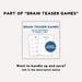 Connections Game, Find the Link, Brainteaser Games, Puzzle Games, Pub ...