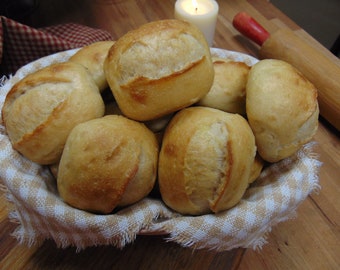 Basket of fake Dinner Rolls one Dozen - Etsy