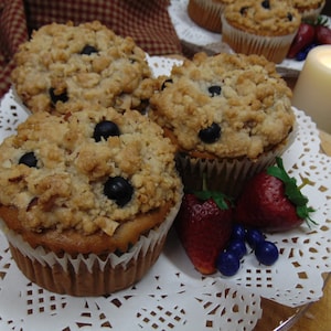 FAKE Blueberry JUMBO Muffins (set of 3) - Etsy