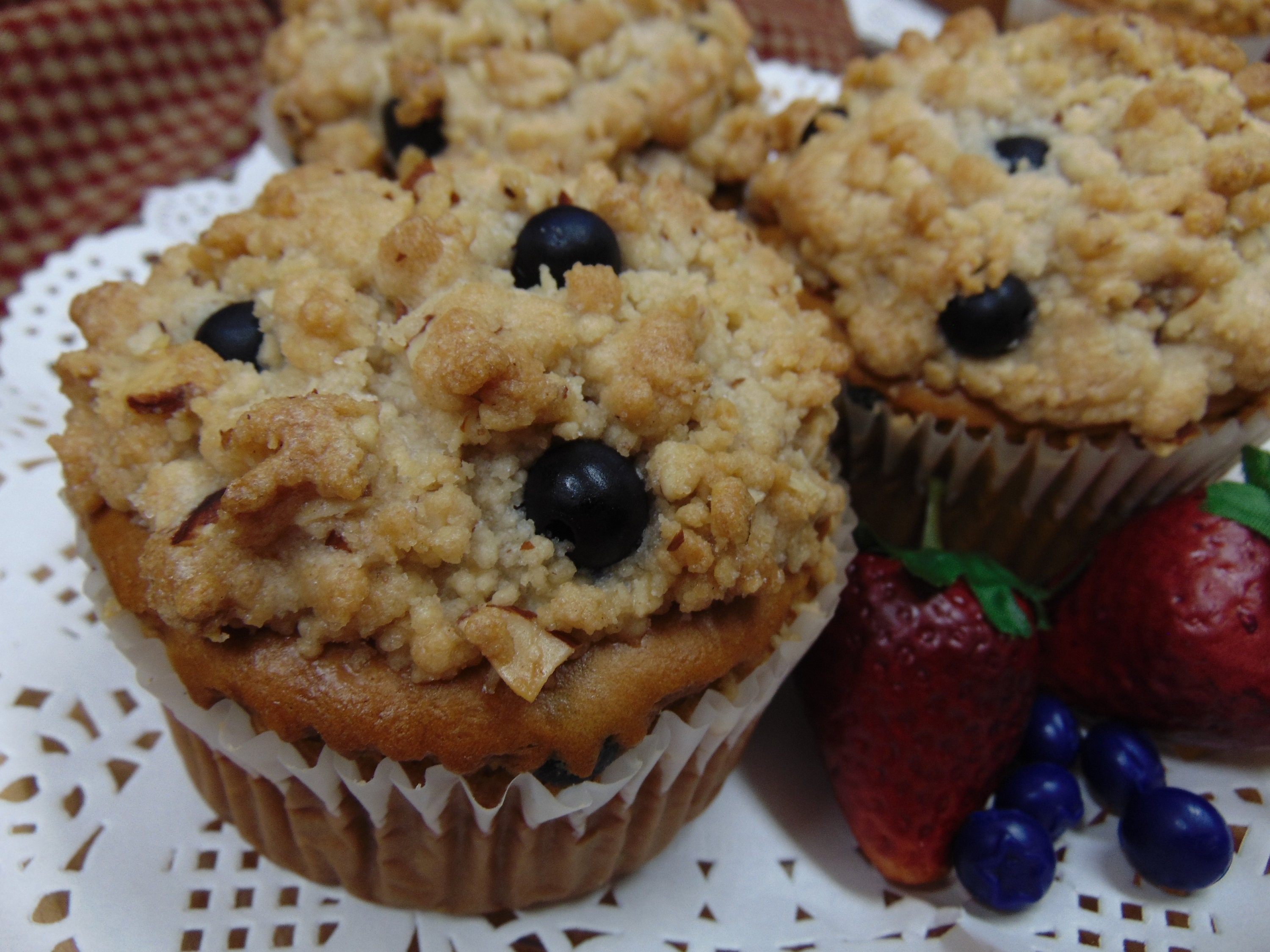 FAKE Blueberry JUMBO Muffins (set of 3) - Etsy