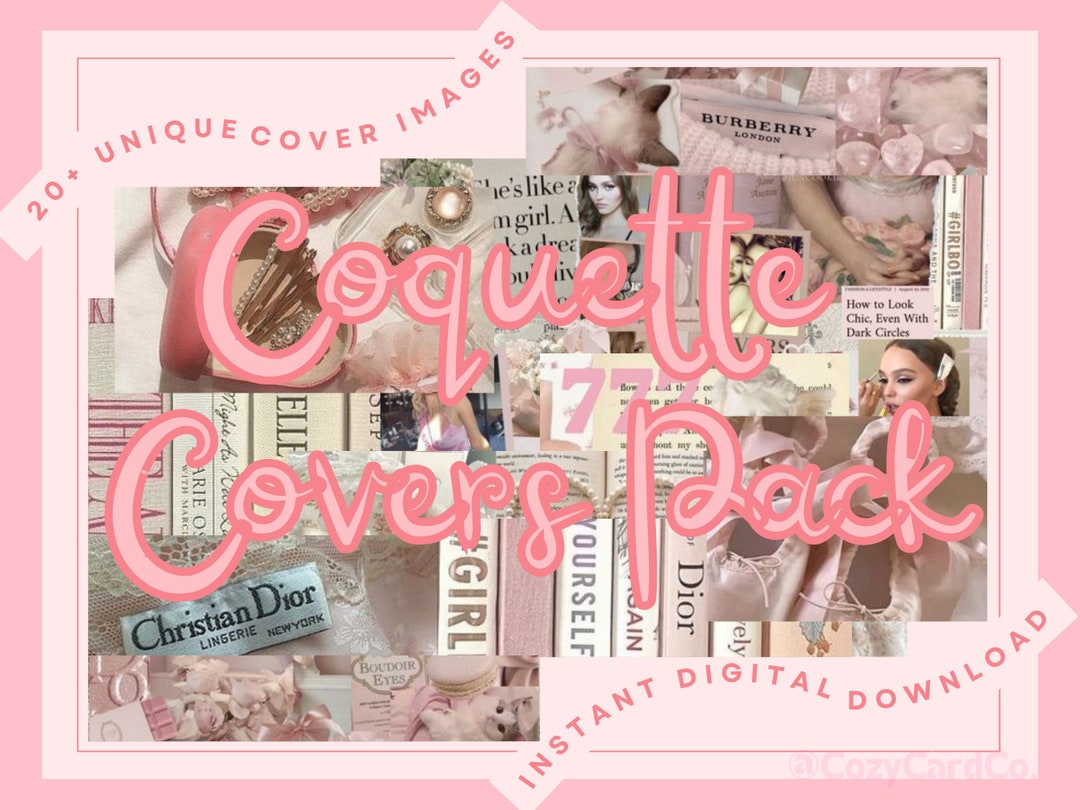 Coquette Covers Pack - Notion Aesthetic Cover Images Girly Clean Girl ...