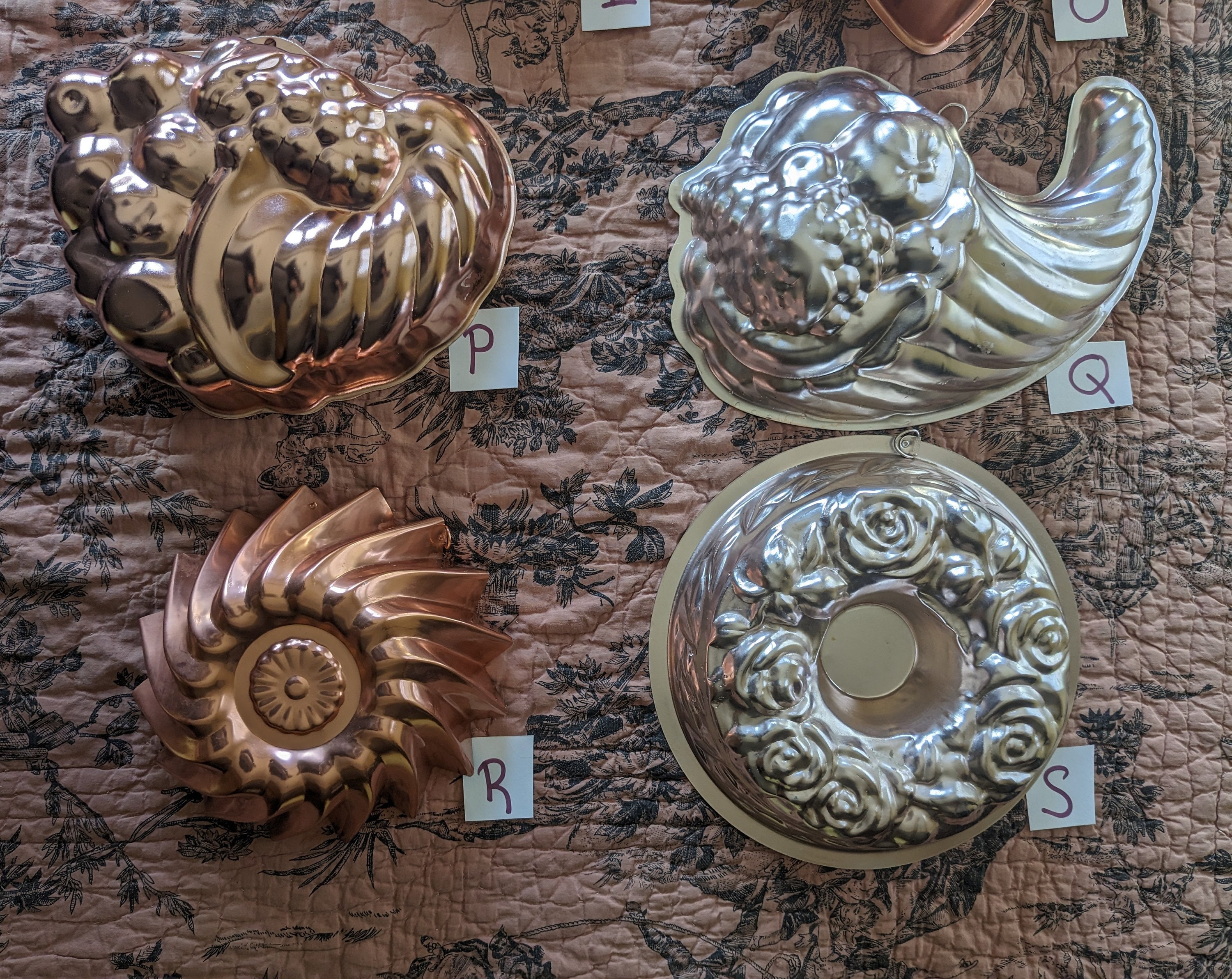 Vintage Copper Jello Molds - Etsy