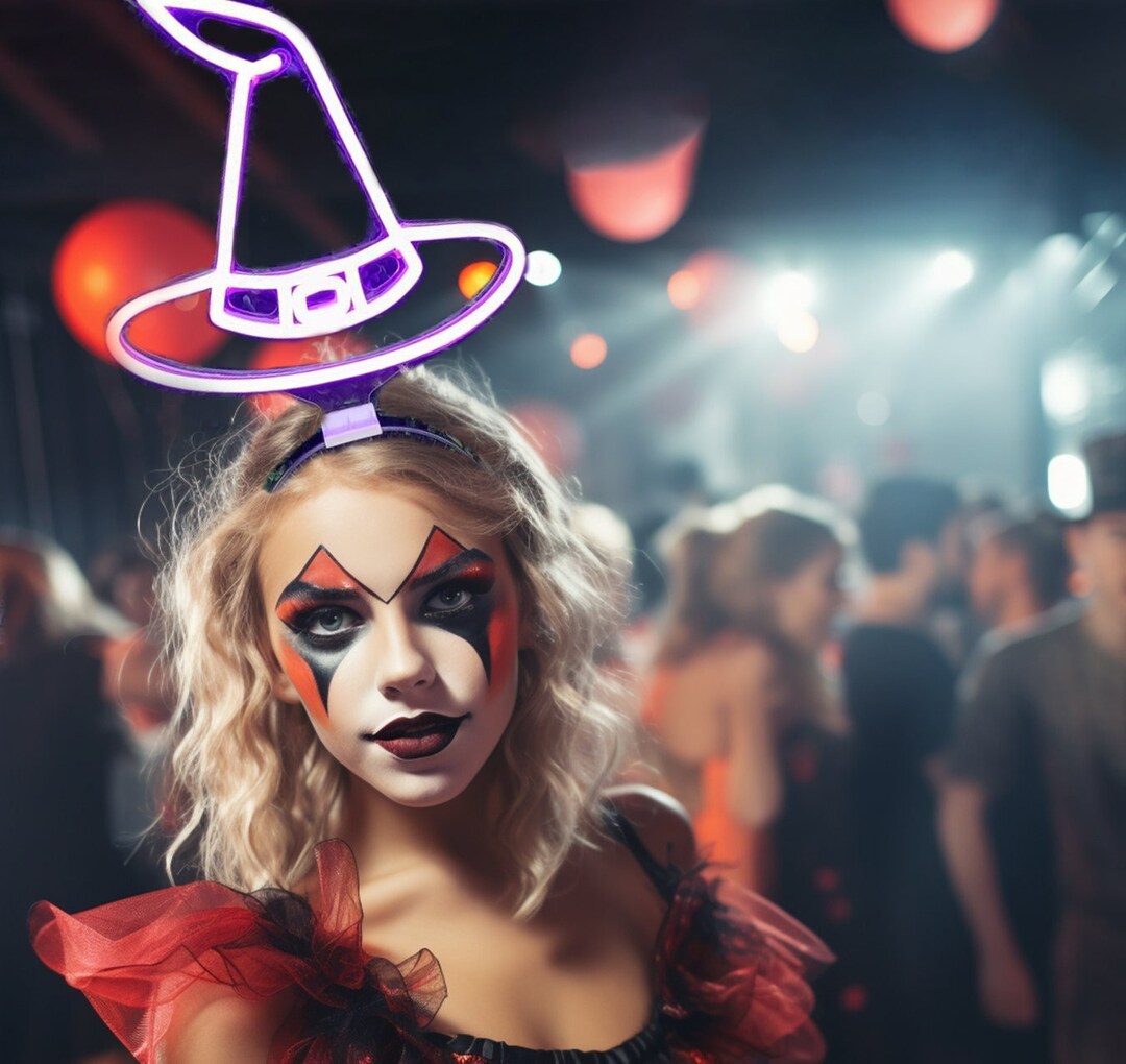 Custom Witch Hat Headband for Halloween Party Witch Hat Led - Etsy