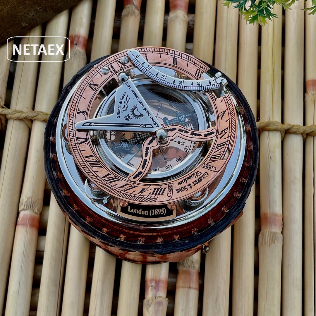 Personalized Working Compass, Engraved Silver Cooper Compass ...