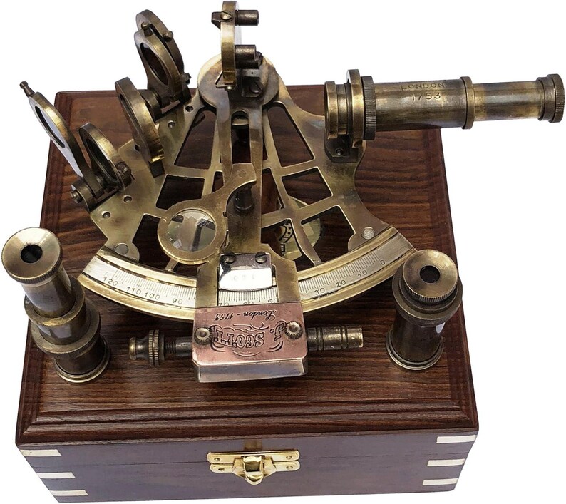 Maritime Sextant J Scott Vintage Antique Astrolabe Ship Navigation ...