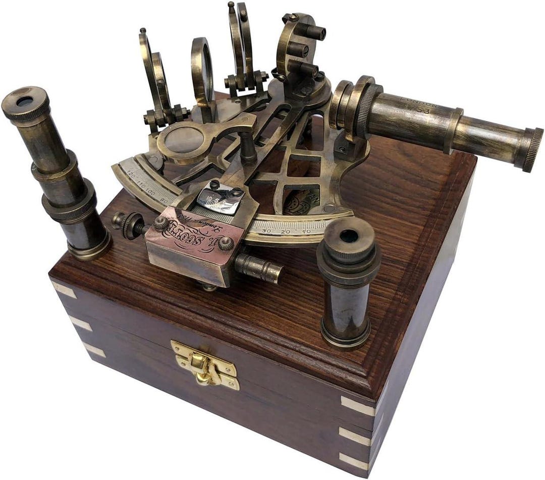 Maritime Sextant J Scott Vintage Antique Astrolabe Ship Navigation ...