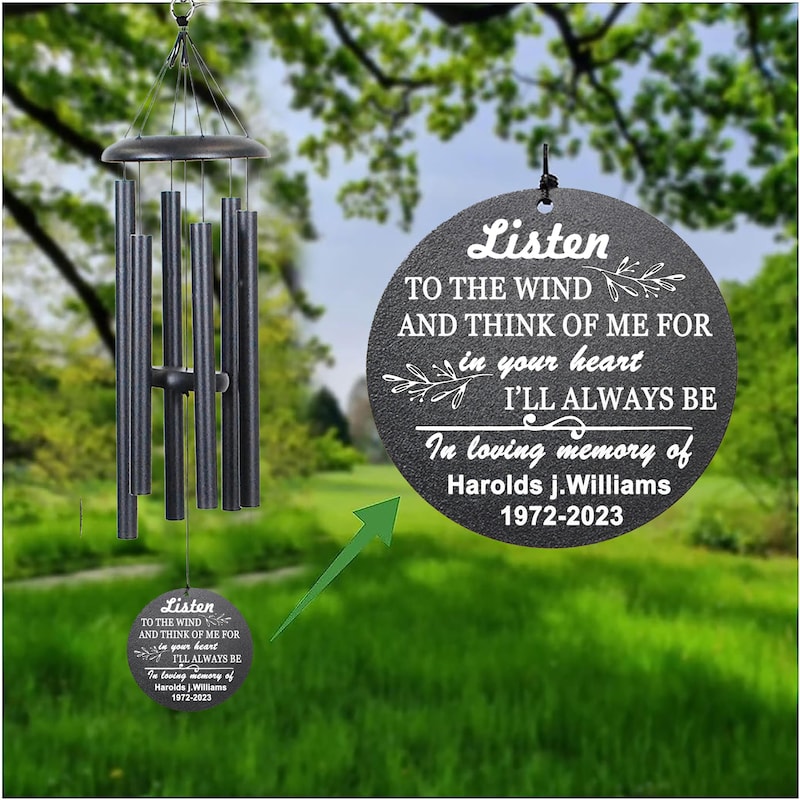 Memorial Wind Chimes - Etsy