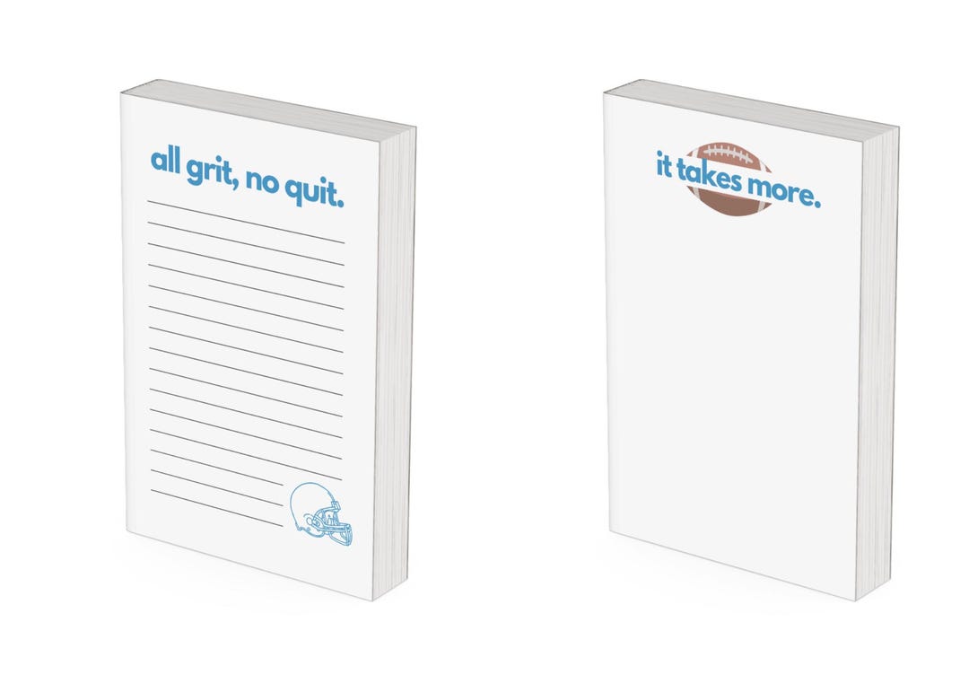 Detroit Football Notepad | Lions Inspired | All Grit No Quit | Detroit ...