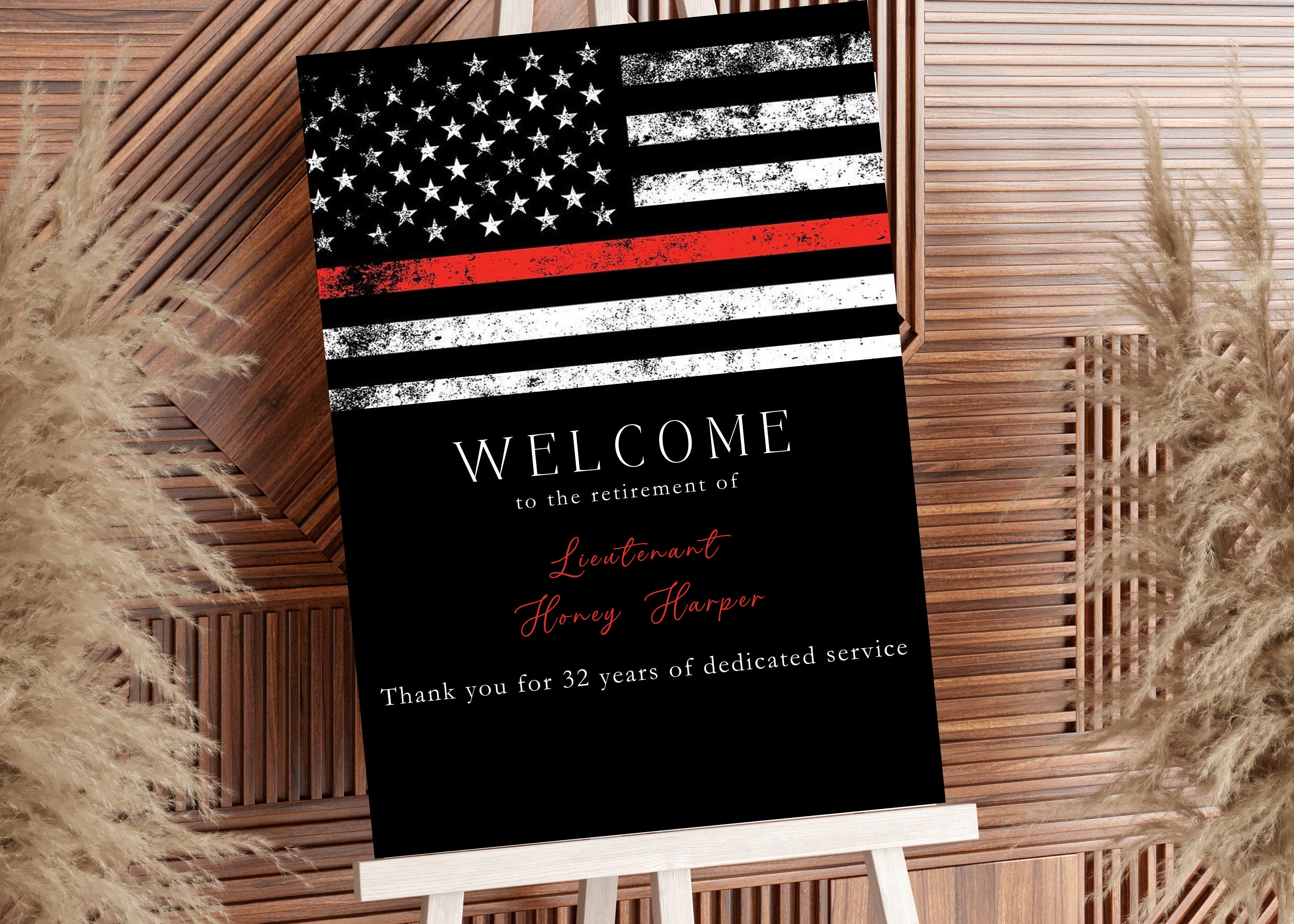 Retirement Sign | Printed Seating Chart | Custom Retirement Party Sign ...