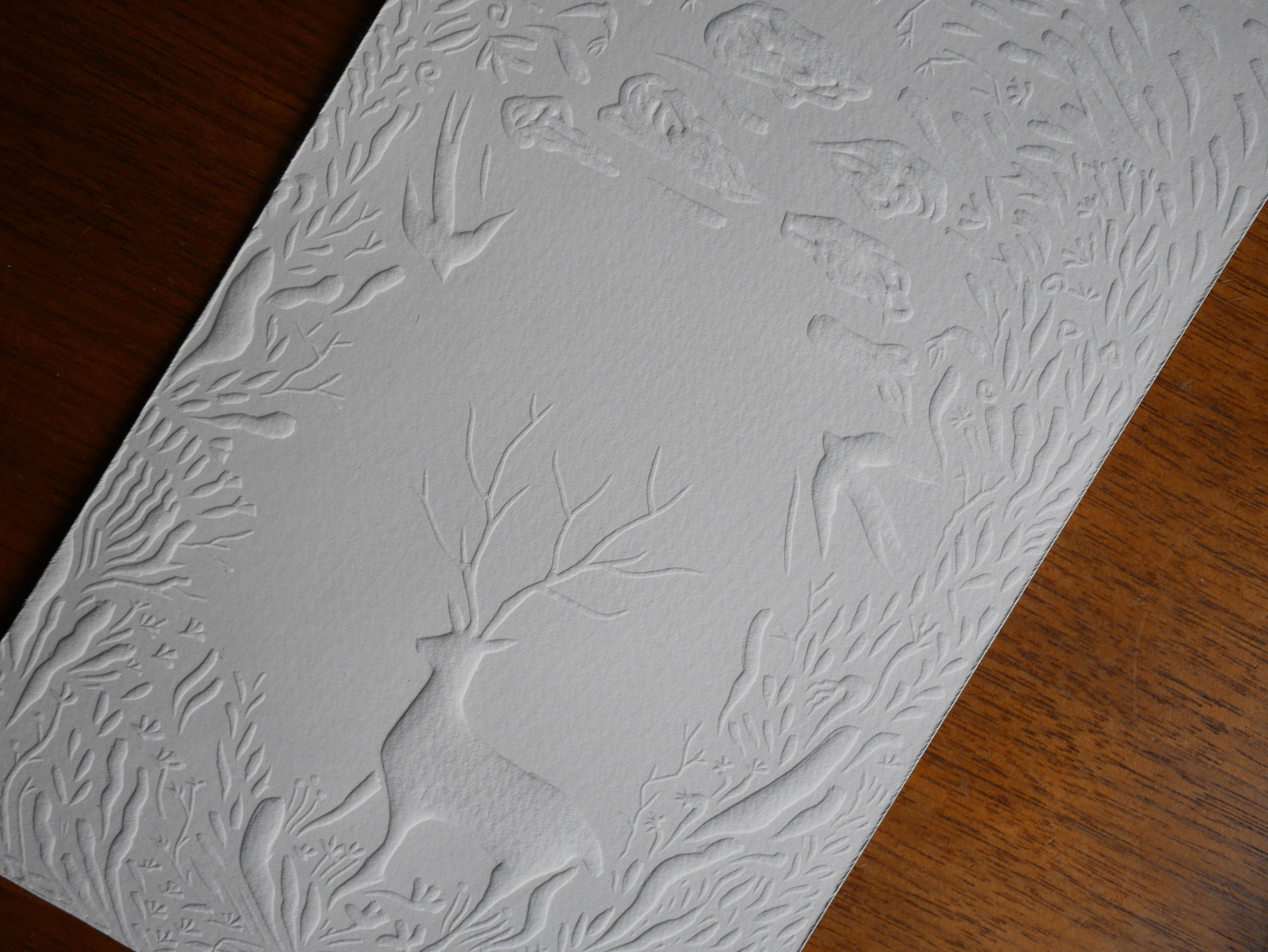 Through the Wardrobe Embossed Minimalist Print Original - Etsy