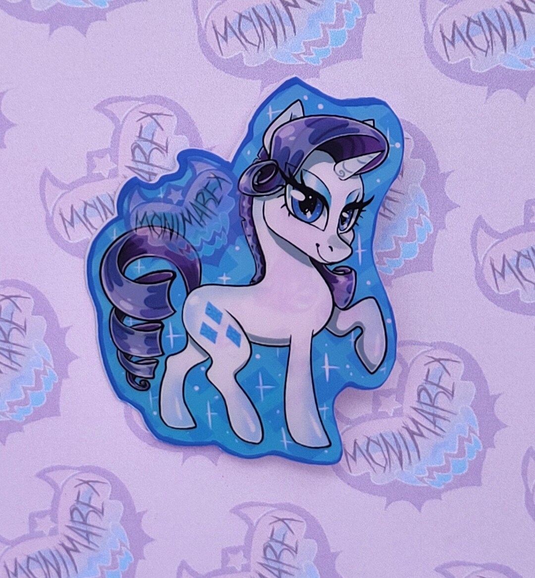 MLP White & Blue Pony Iridescent Sticker - Etsy