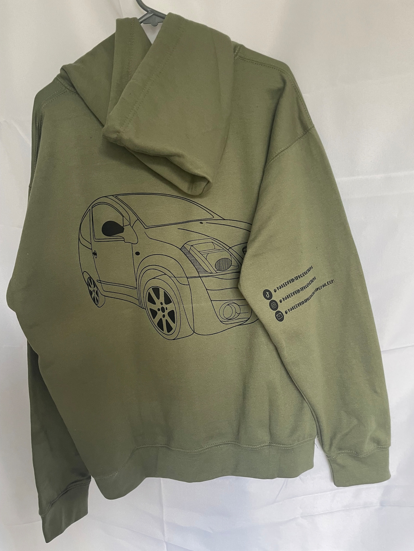 Custom Car Outline Designs in HTV Vinyl – Personalise Your Hoodies With ...