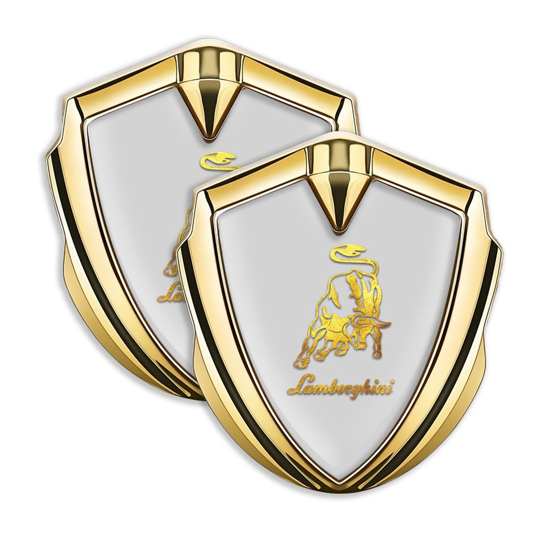 Self-adhesive Lamborghini Metal Frame Shield Emblem Sticker - Etsy
