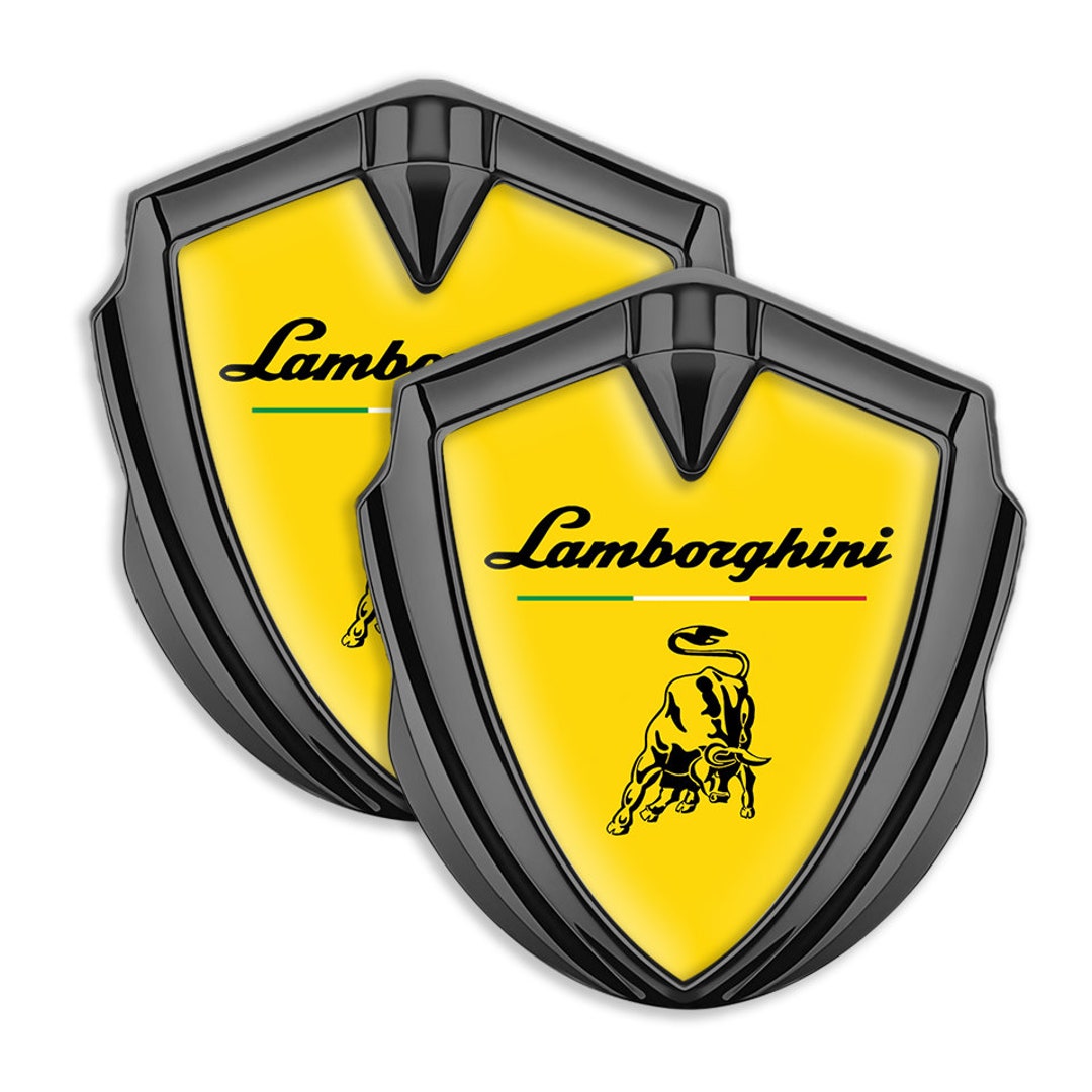 Self-adhesive Lamborghini Metal Frame Shield Emblem Sticker - Etsy