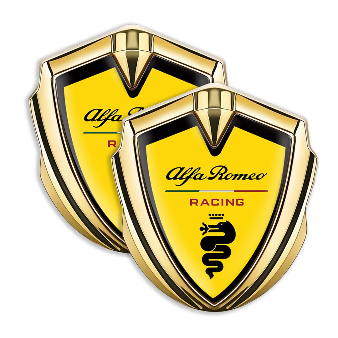 Self-adhesive Alfa Romeo Metal Frame Shield Emblem Sticker for - Etsy