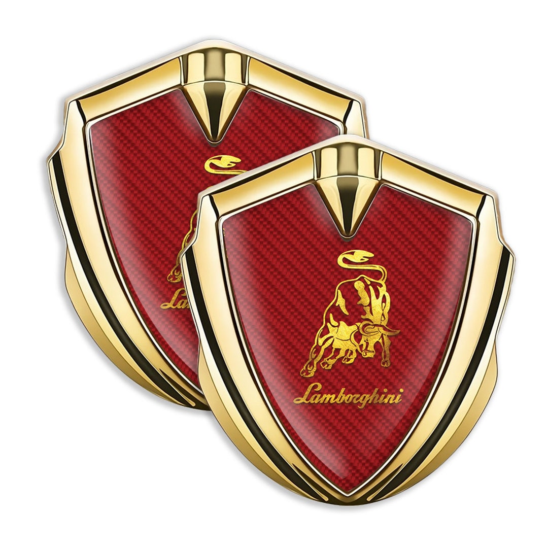 Self-adhesive Lamborghini Metal Frame Shield Emblem Sticker - Etsy