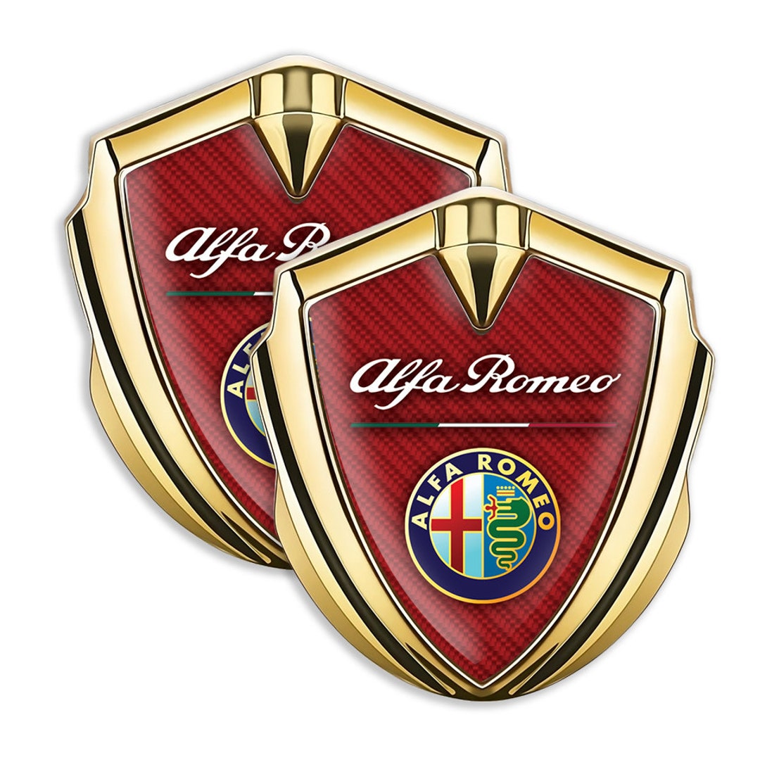 Self-adhesive Alfa Romeo Metal Frame Shield Emblem Sticker for - Etsy