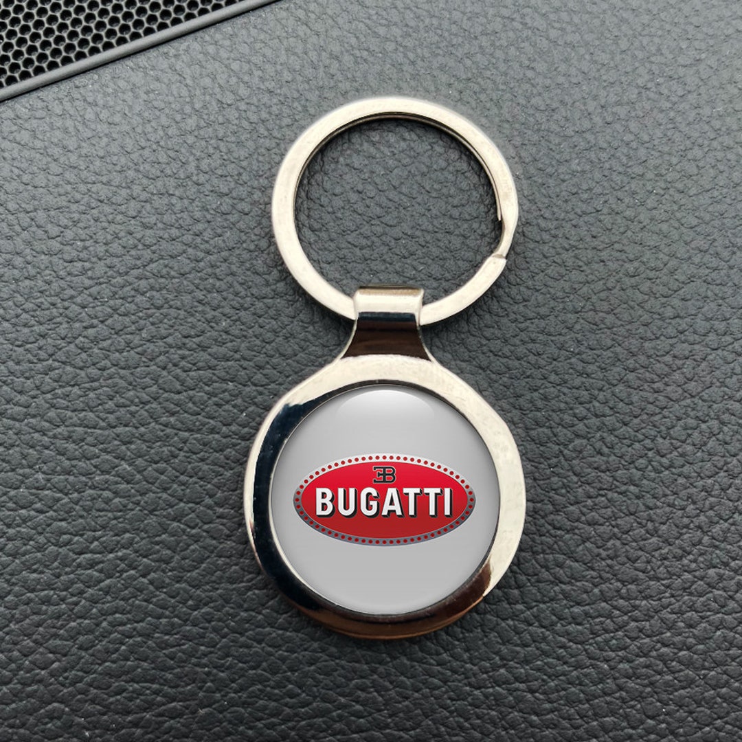Steel Car Keychain BUGATTI Luxury Gift Keyring Craft Charms - Etsy