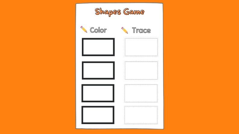 Preschool Shapes - Trace the Shapes- Pre-k Curriculum Worksheets ...