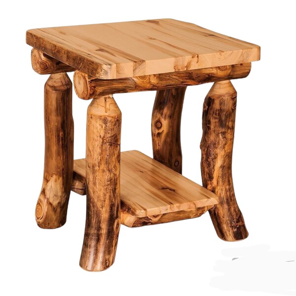 Log End Table - Etsy