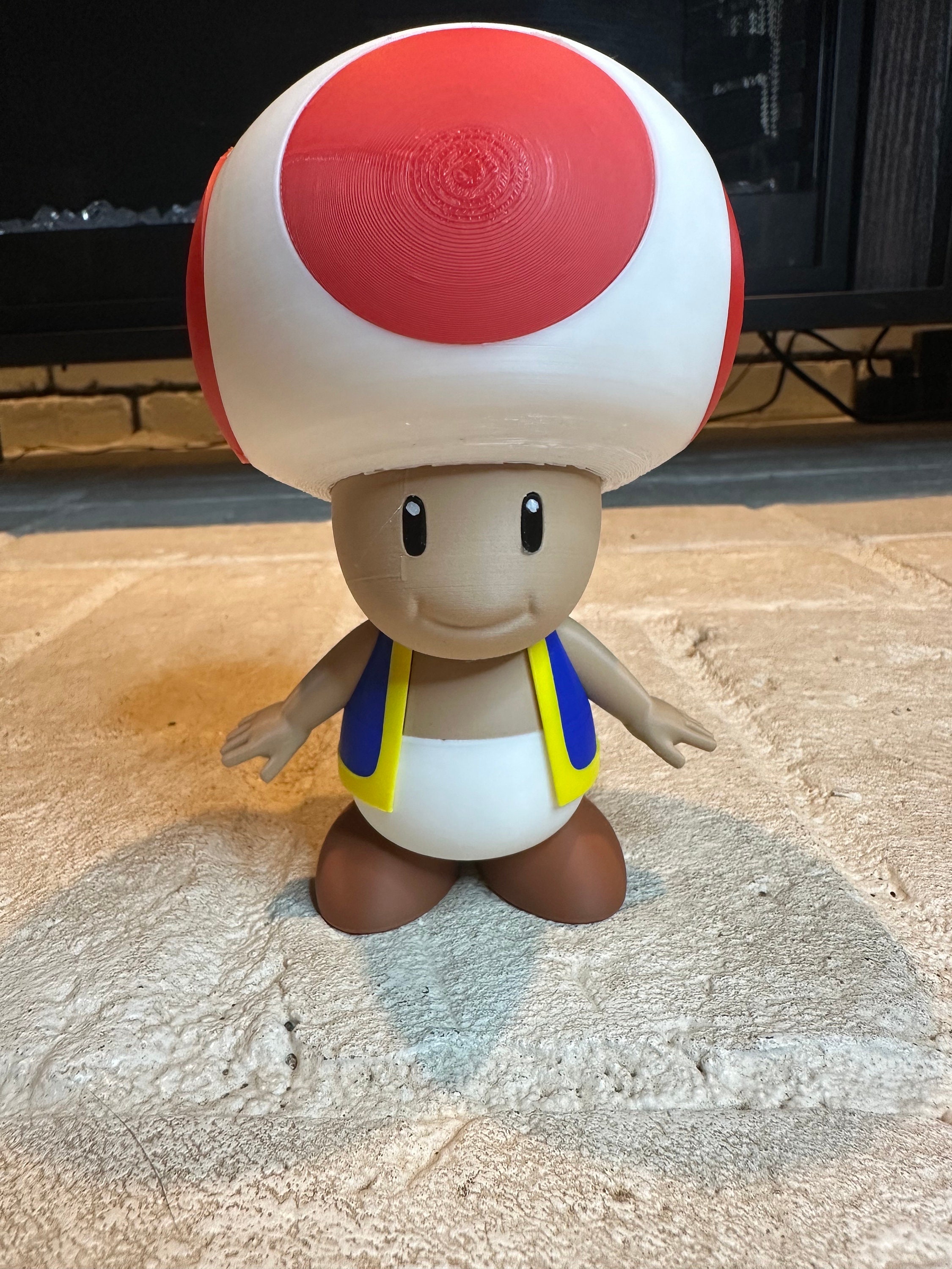 Mario Toad 3D Printed Figure - Nintendo Collectible - Fun Desk Decor - Etsy