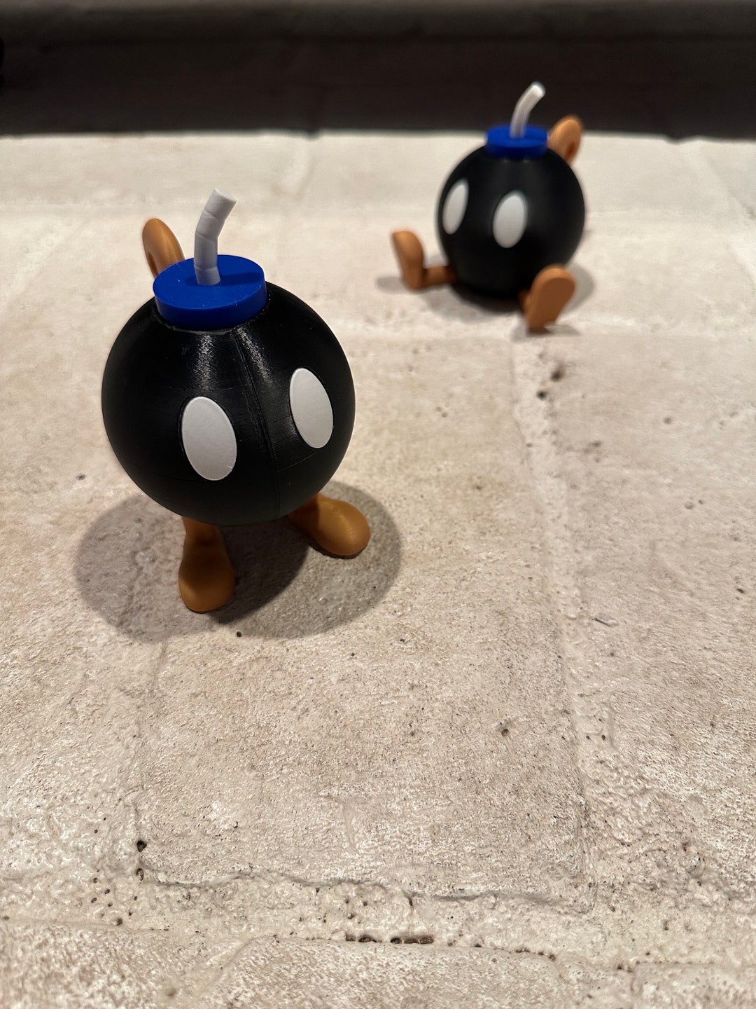 3D Printed Bob-omb Figure - Mario Series - Sitting or Standing - 3.5 ...