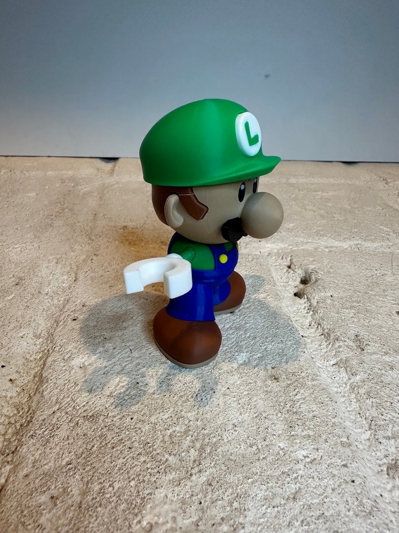 3D Printed Rotating Toy Mario/luigi With Fully Articulated Arms ...