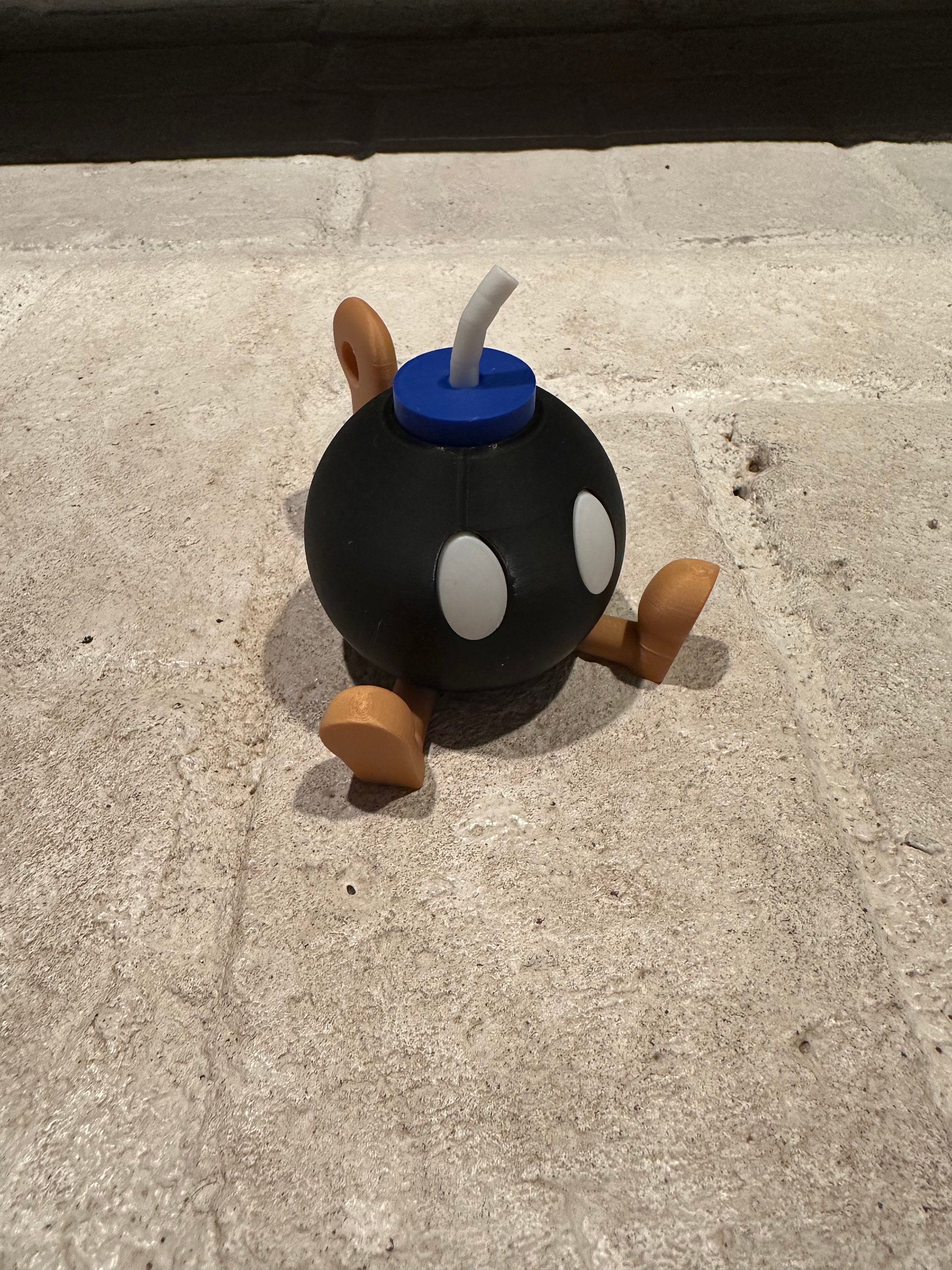 3D Printed Bob-omb Figure - Mario Series - Sitting or Standing - 3.5 ...