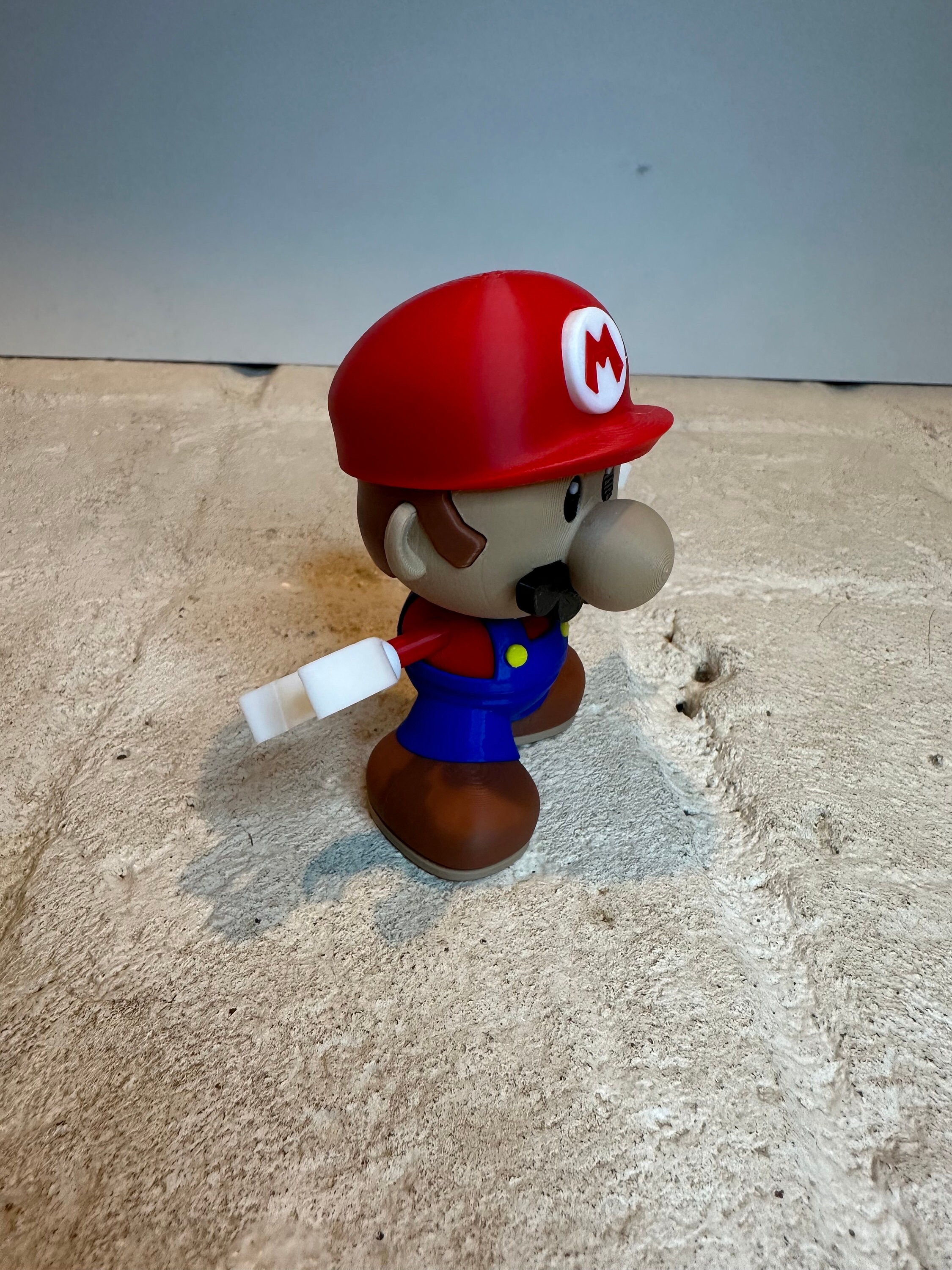 3D Printed Rotating Toy Mario/luigi With Fully Articulated Arms ...