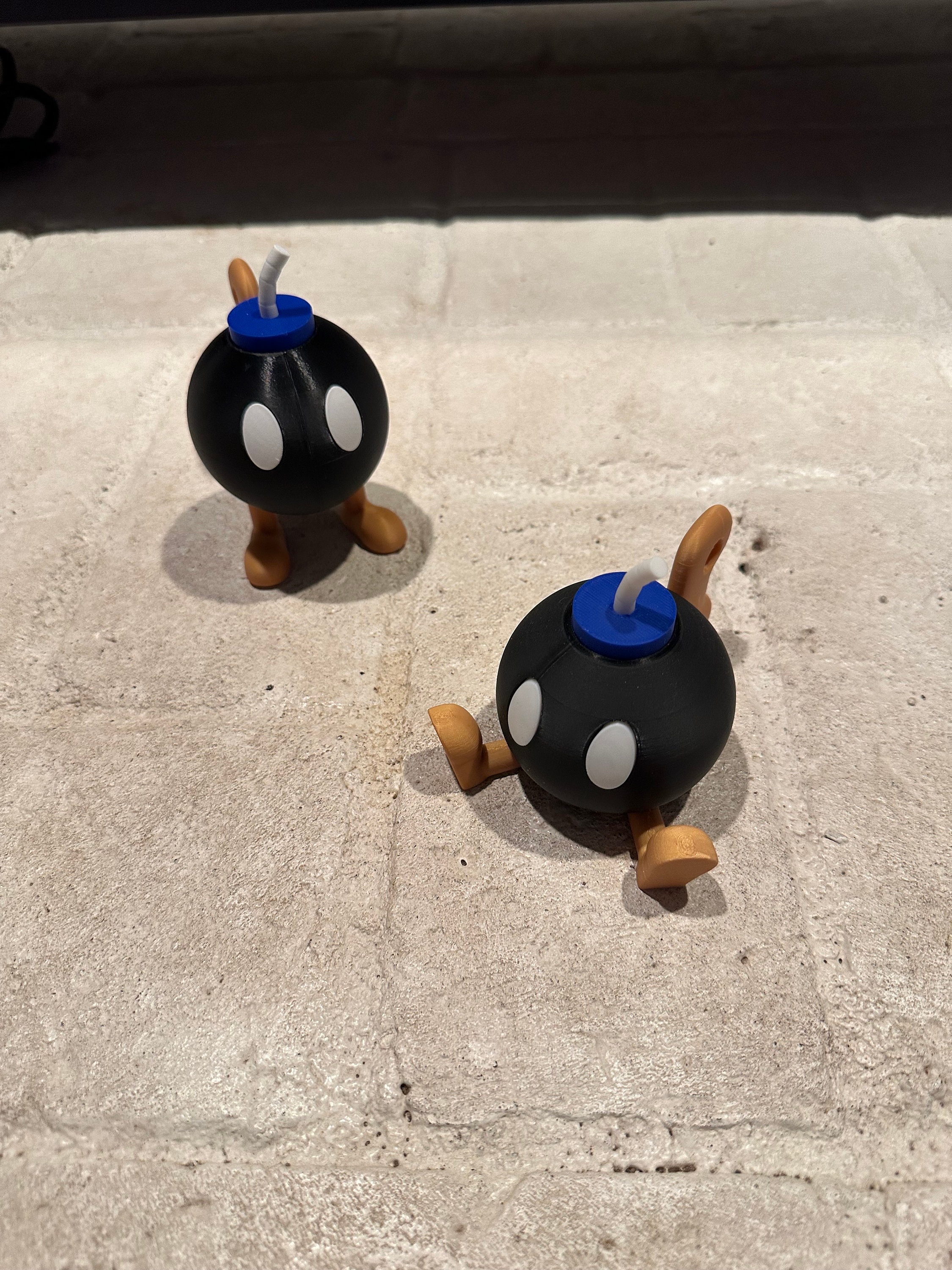 3D Printed Bob-omb Figure - Mario Series - Sitting or Standing - 3.5 ...