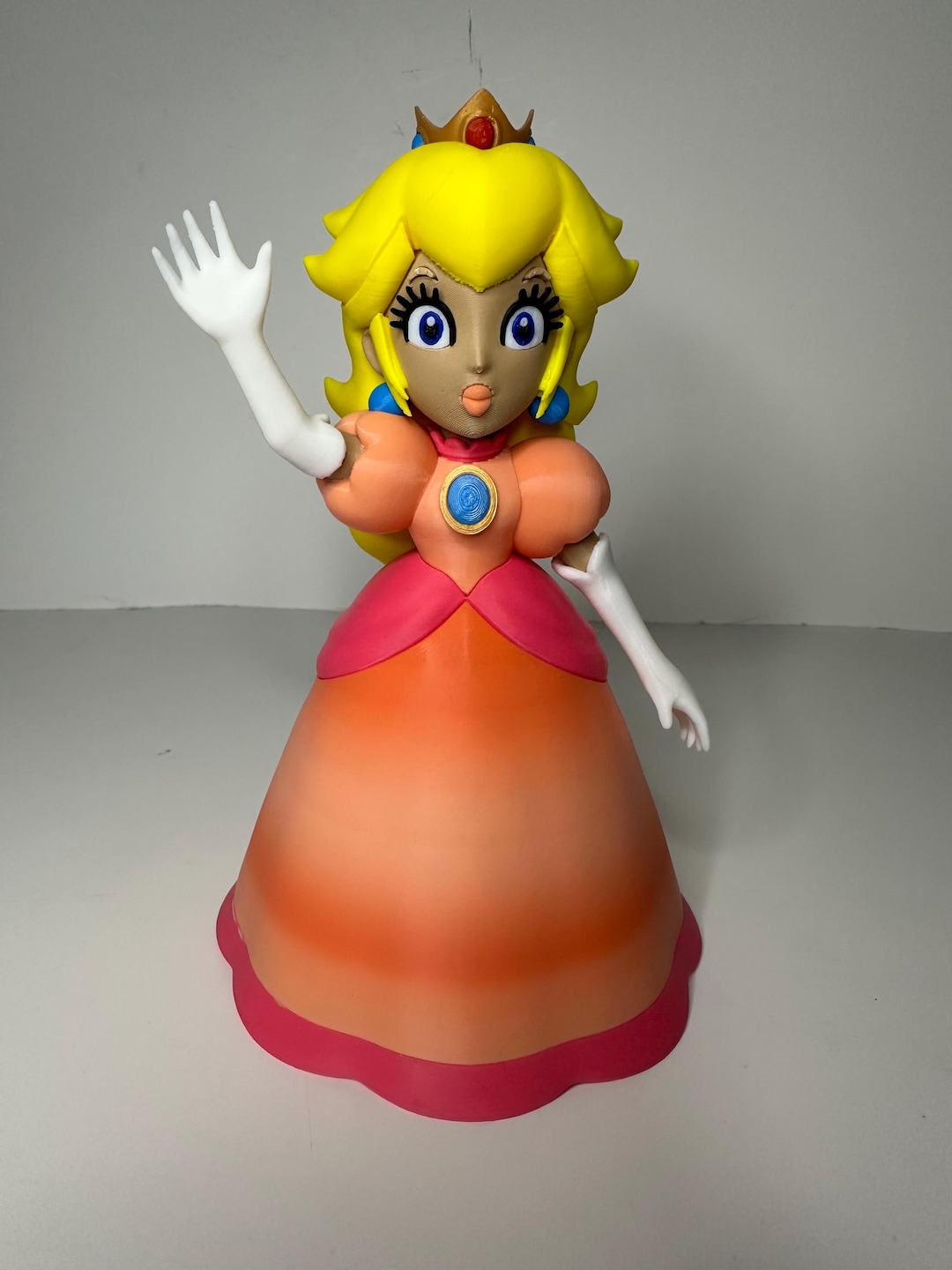 3D Printed Princess Peach Figure – Video Game Inspired Collectible Toy ...