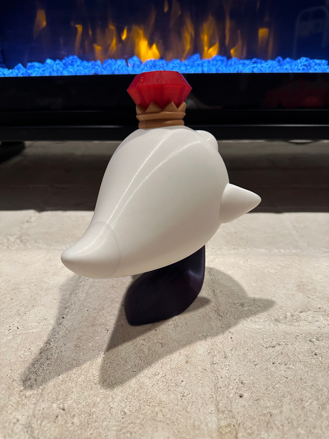 King Boo Figure With Removable Tongue - Mario Inspired 3D Printed ...