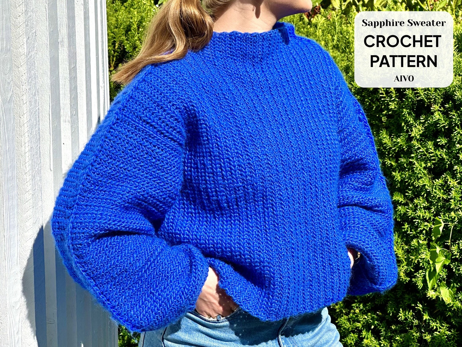 Crochet Sweater Pattern, Crochet Pattern, Crochet Pullover, Beginner ...
