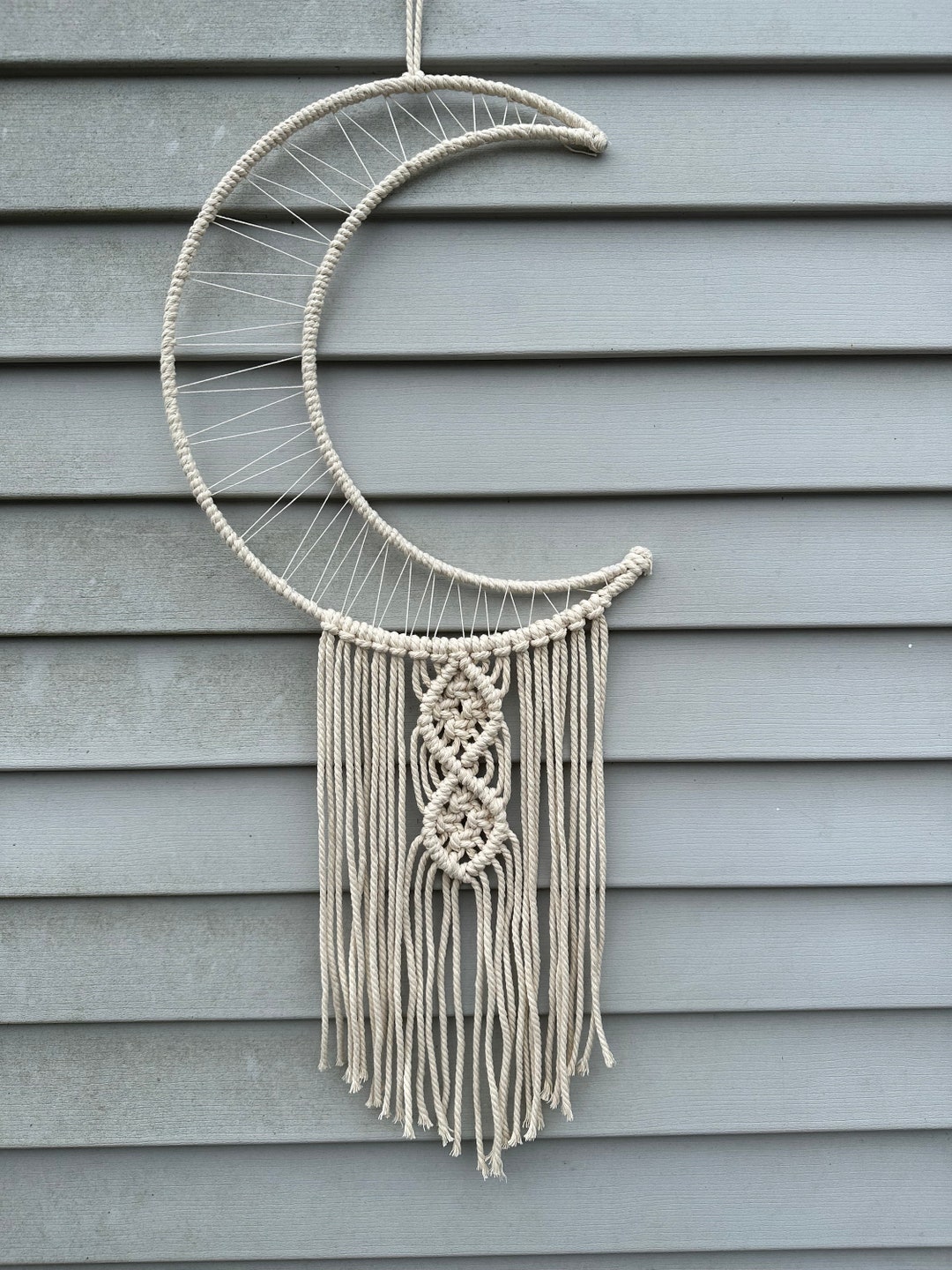 Moon Macrame Wall Hanger - Etsy