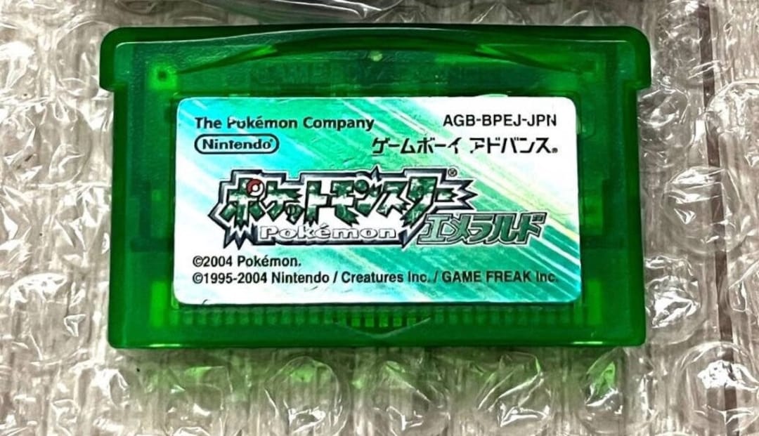 Pokemon Emerald Nintendo GBA Japanese Version Rare Shiny Save - Etsy