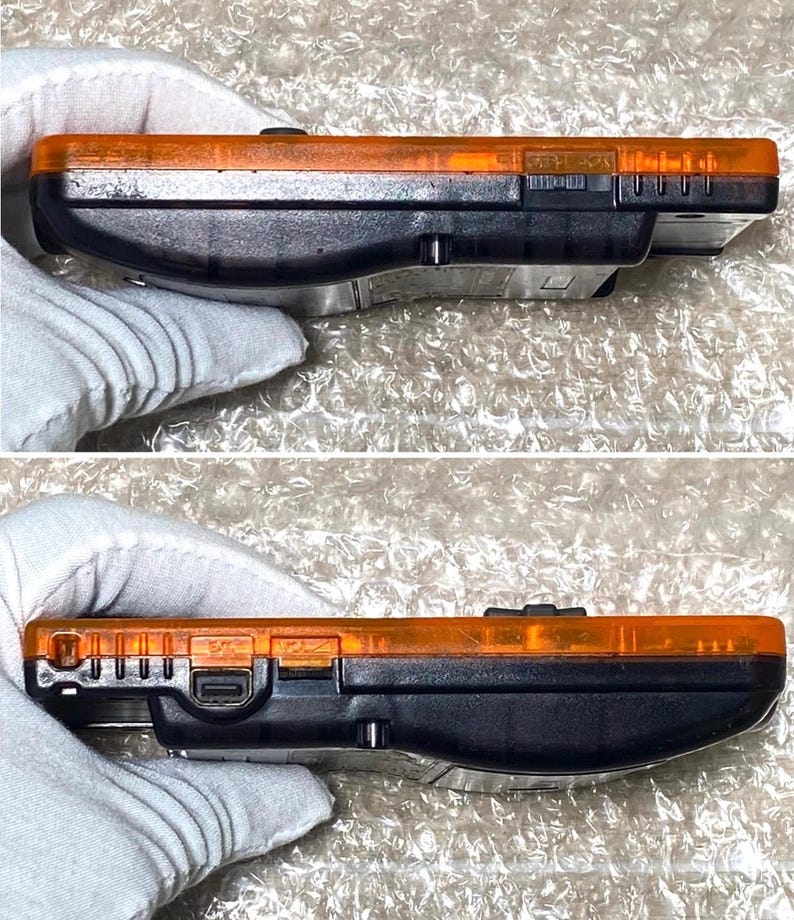 Nintendo Gameboy Color Daiei Hawks Limited Edition Clear Orange Color ...