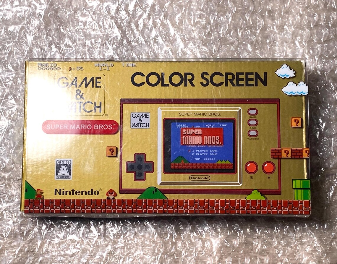 Nintendo Game and Watch Super Mario Bros Color Screen Handheld 35th CIB ...