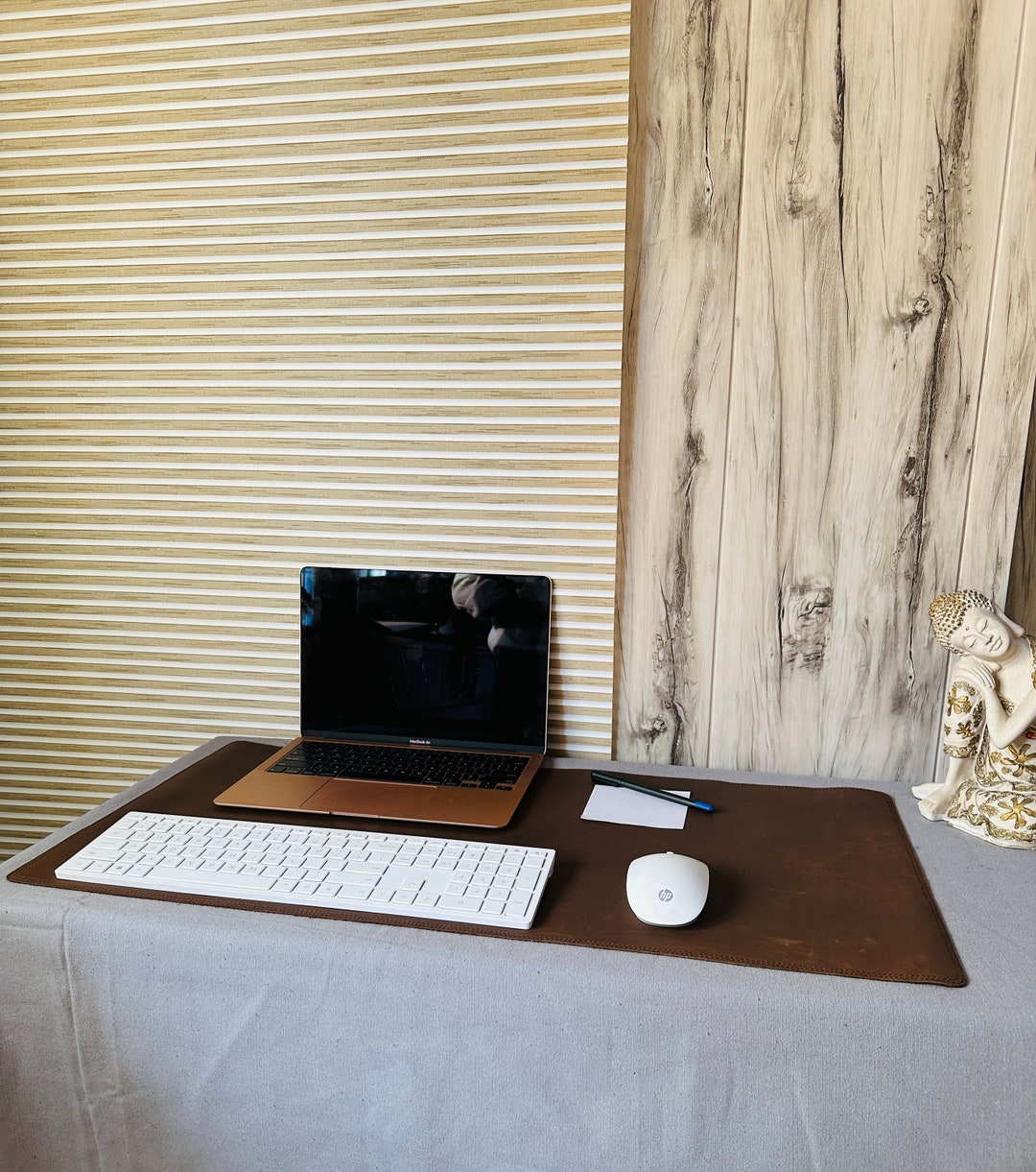 Leather Laptop Desk Mat Office Stylish Work Surface - Etsy