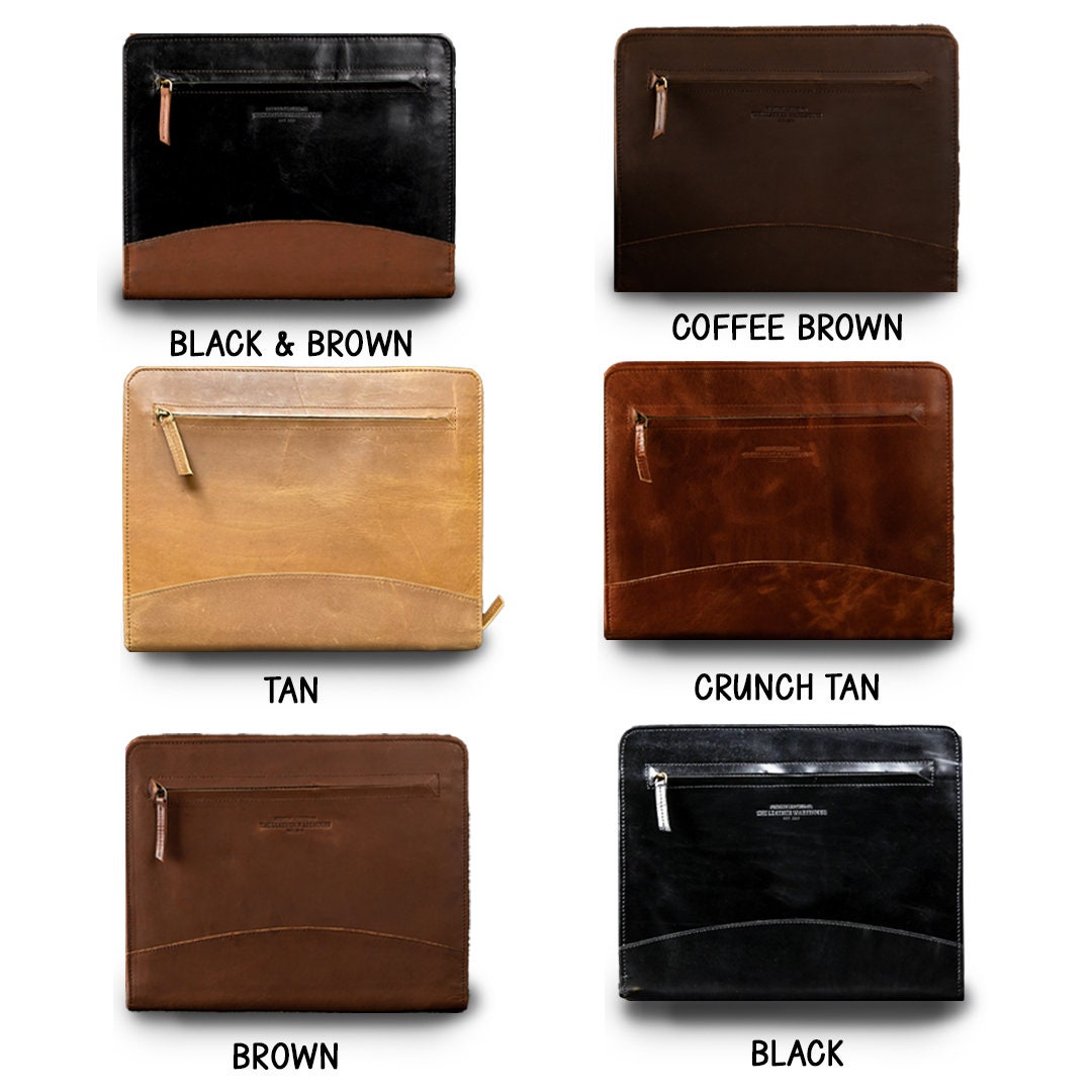 Women Embossed Leather Portfolio, Printing Portfolio,leather Padfolio ...