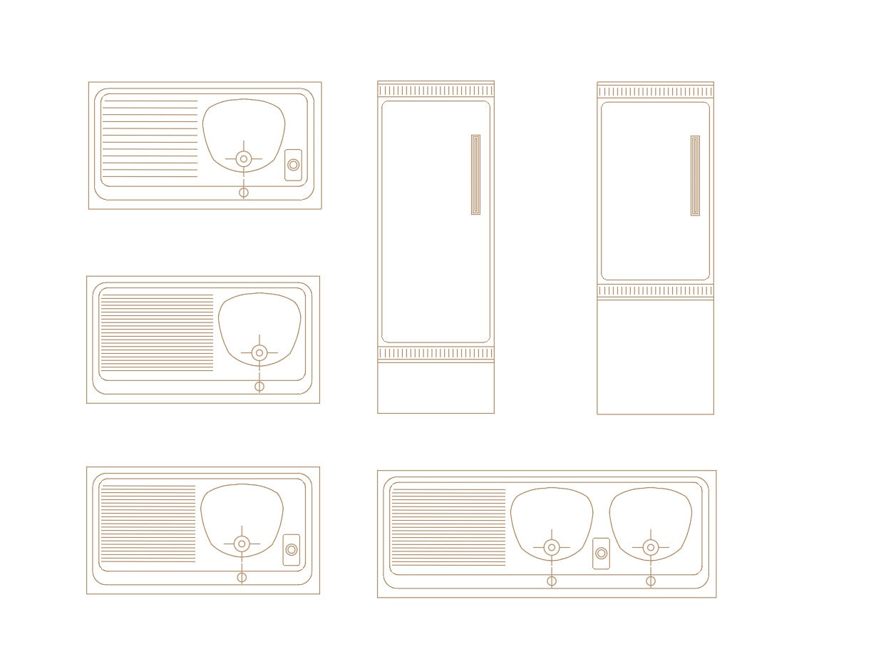 Premium Autocad Kitchen Furniture Library: 40 Design Blocks - Etsy